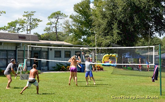 In the Fall of 2018, volleyball on the sun lawn was a great way to get ...